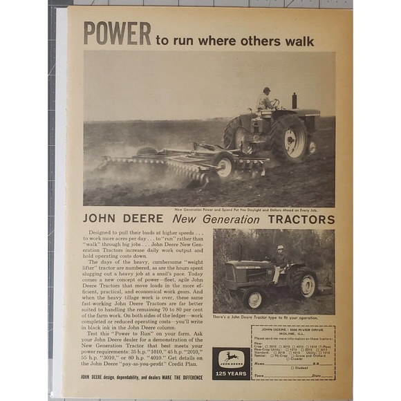 John Deere | Accents | Vintage John Deere Series Tractor Magazine ...